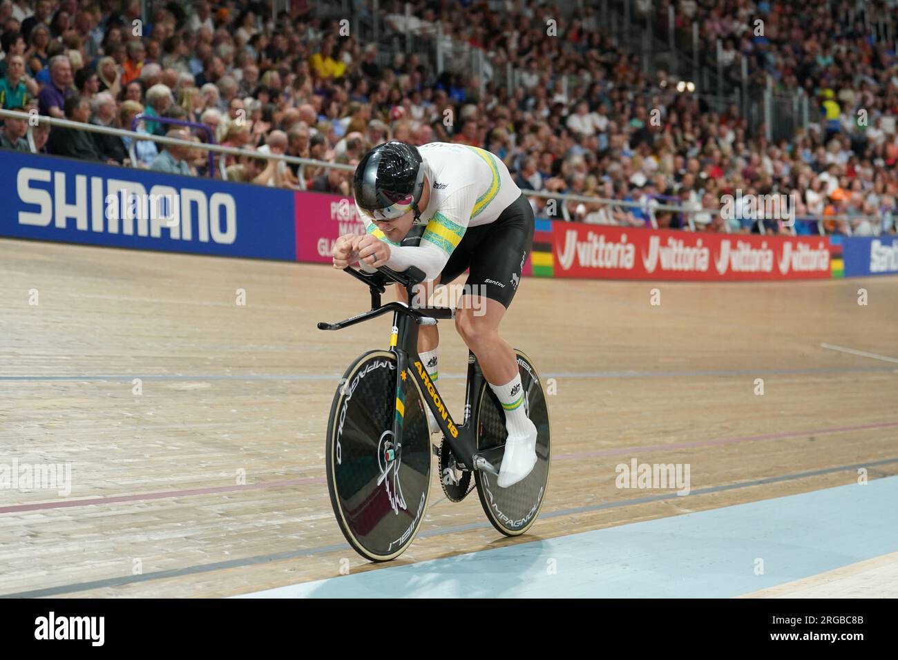 Australia's Matthew Glaetzer competes and takes the silver medal in the ...