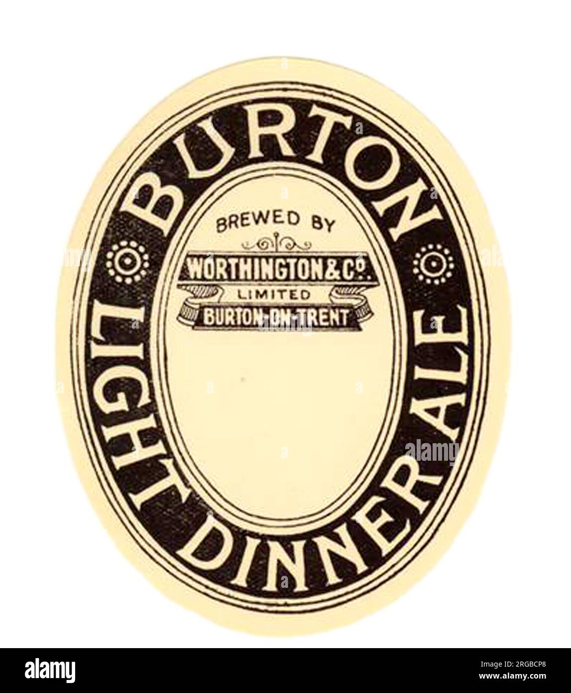 Worthington's Light Dinner Ale Stock Photo - Alamy