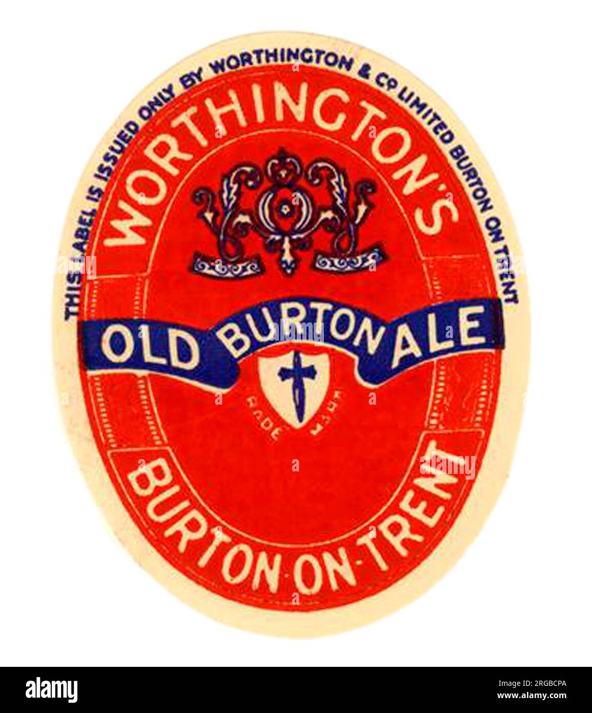 Worthington's Old Burton Ale (Red Label Stock Photo - Alamy