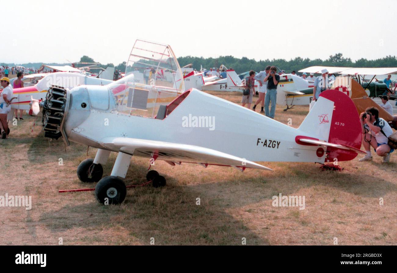 Starck AS.70 Jac F-AZGY (msn AG-01), at Moulins, France on 28 July 1990 ...