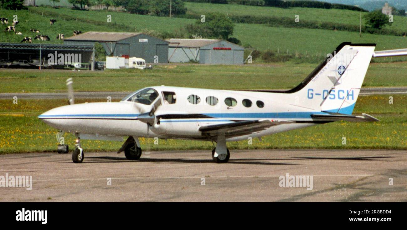 Cessna 421C Golden Eagle G-OSCH (msn 421C-07060), of Northern Aviation ...