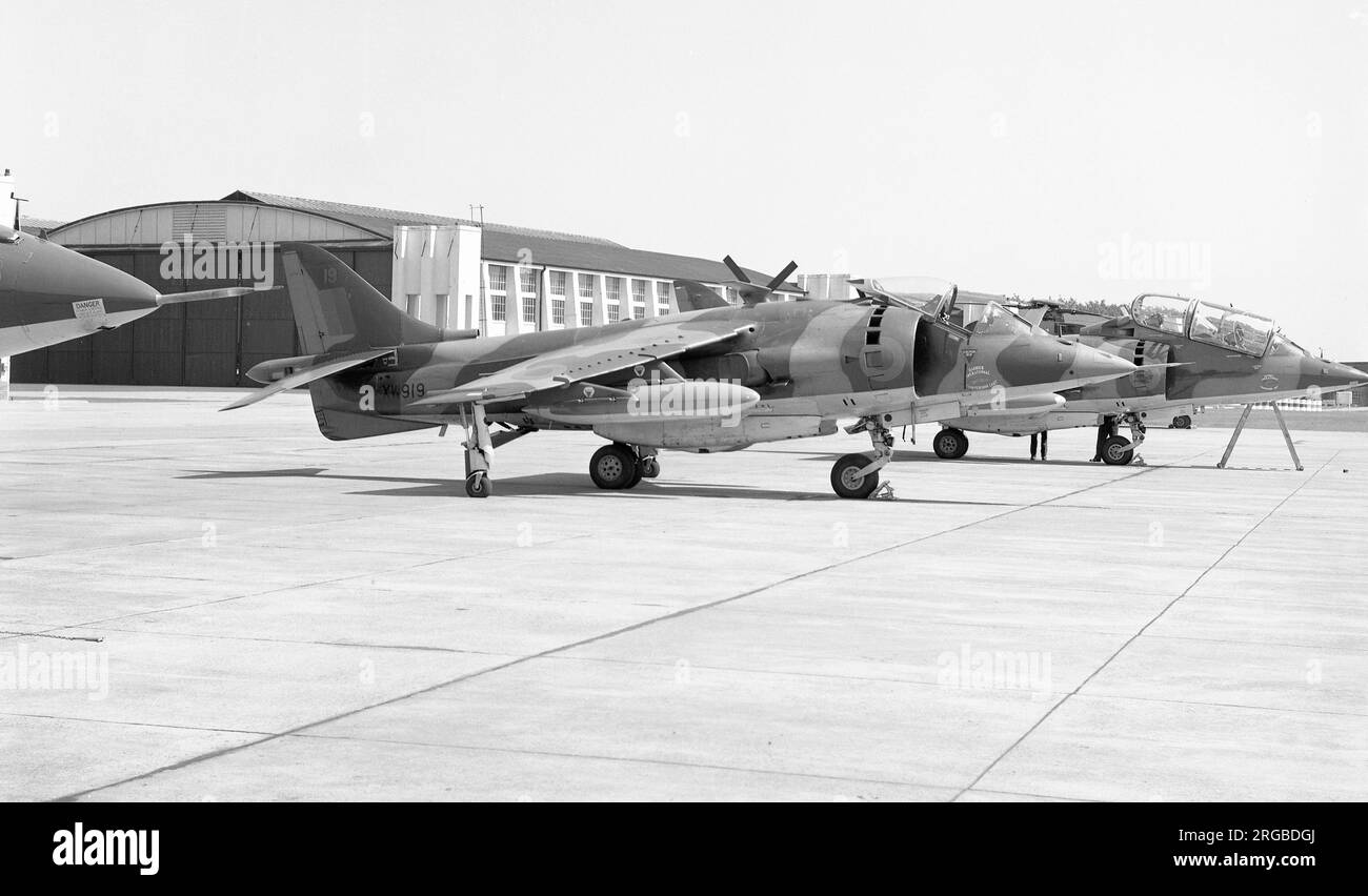 Royal Air Force - Hawker Siddeley Harrier GR.1 XW919 (msn ), of 233 Operational Conversion Unit ...
