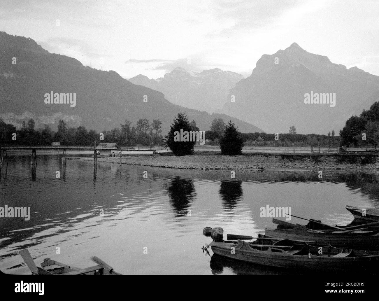 Alpine alps Black and White Stock Photos & Images - Alamy