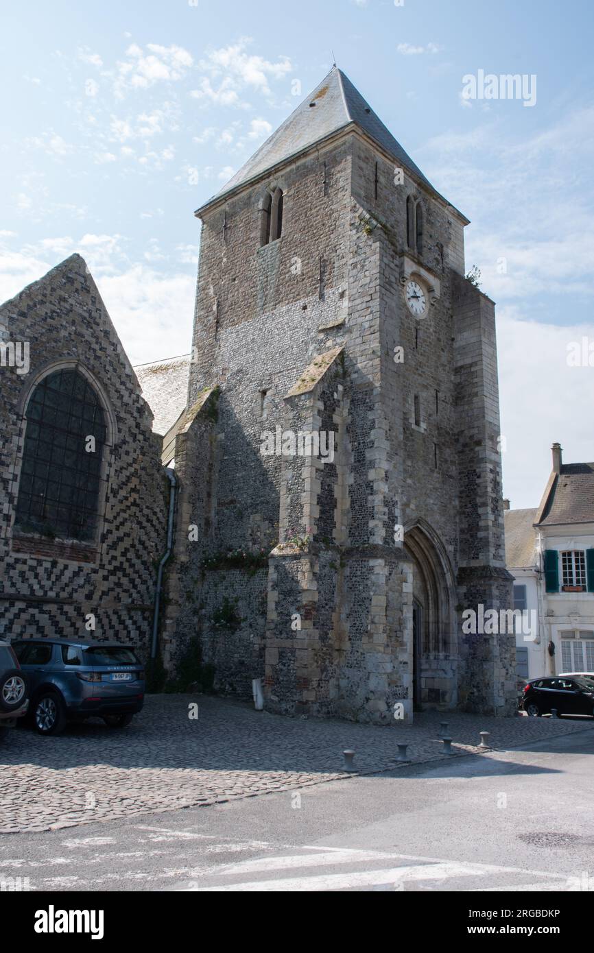 Saint Valery sur Somme, the church of Saint Martin Stock Photo - Alamy