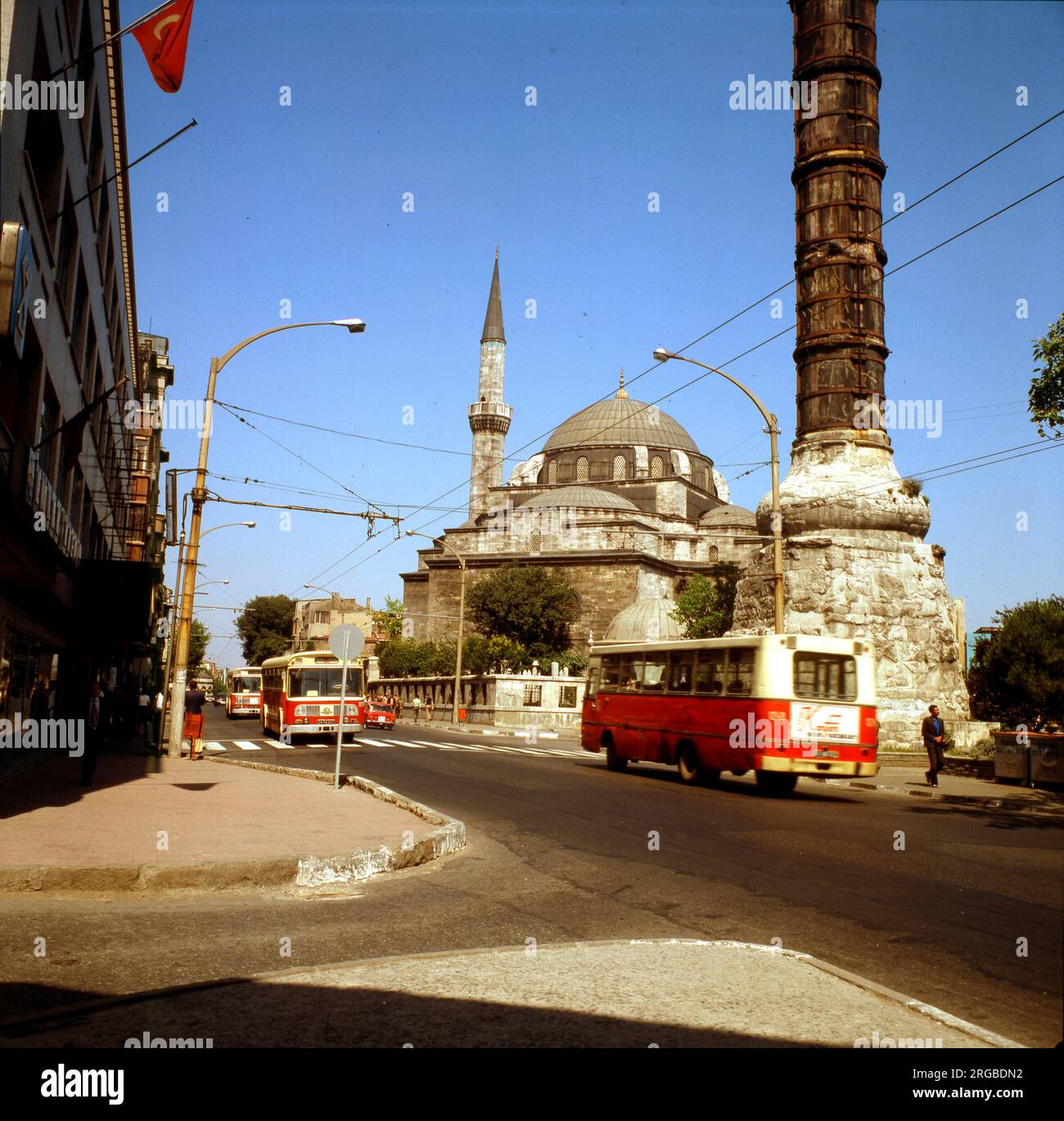 Atik Ali Pasha Mosque, with the Hooped Column, in Istanbul, Turkey ...