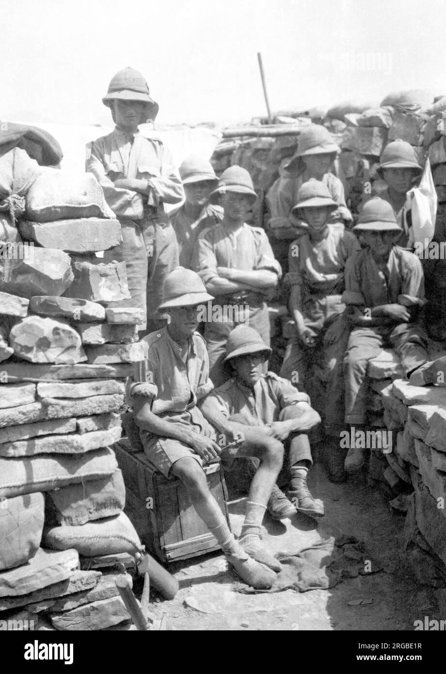 British Army - Soldiers at Ladha camp on the North-West Frontier (Then ...
