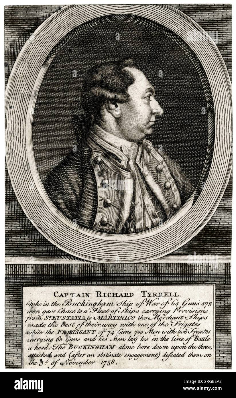 Captain Richard Tyrrell, Irish Officer in the Royal Navy Stock Photo ...