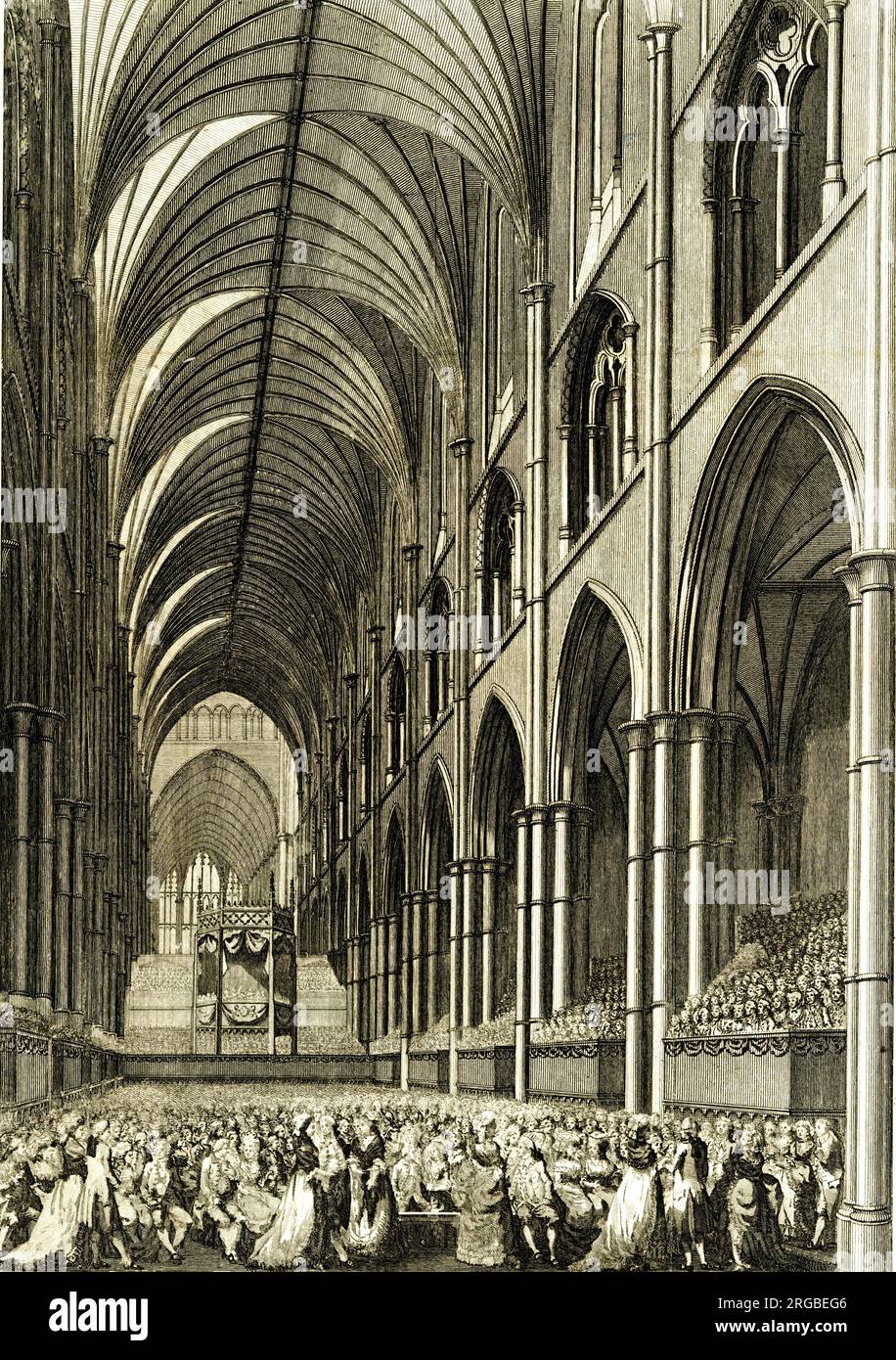 Westminster Abbey, London, for The Handel Festival, Commemoration of ...