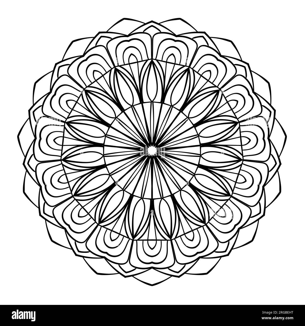 Mandala ornament. Lace pattern in circle. Doodle illustration. Vector ...