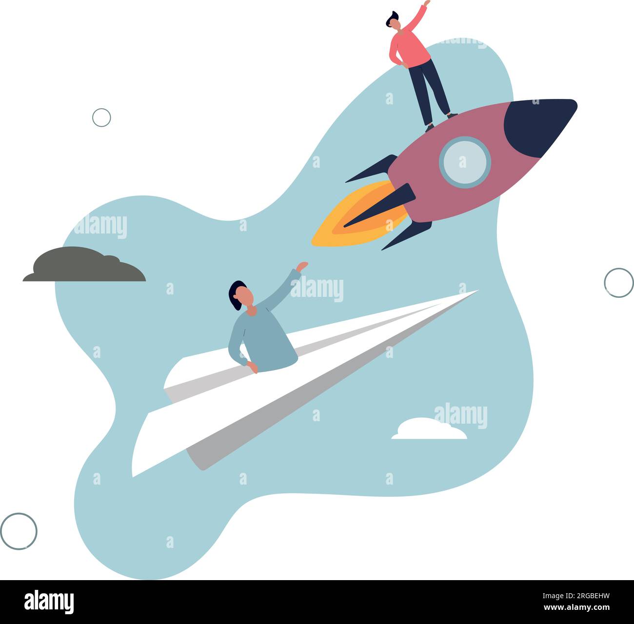 Leadership to win business competition, winner or competitive advantage ...