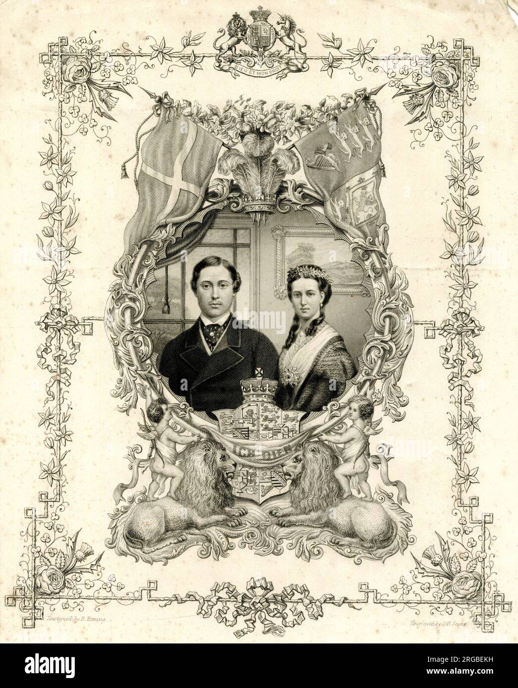 Edward Prince Of Wales And Princess Alexandra Later King Edward Vii And Queen Alexandra Stock