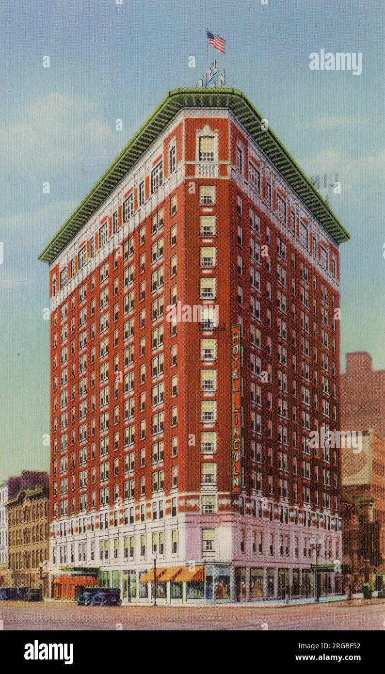 Hotel Lincoln, Indianapolis, Indiana, USA Stock Photo - Alamy
