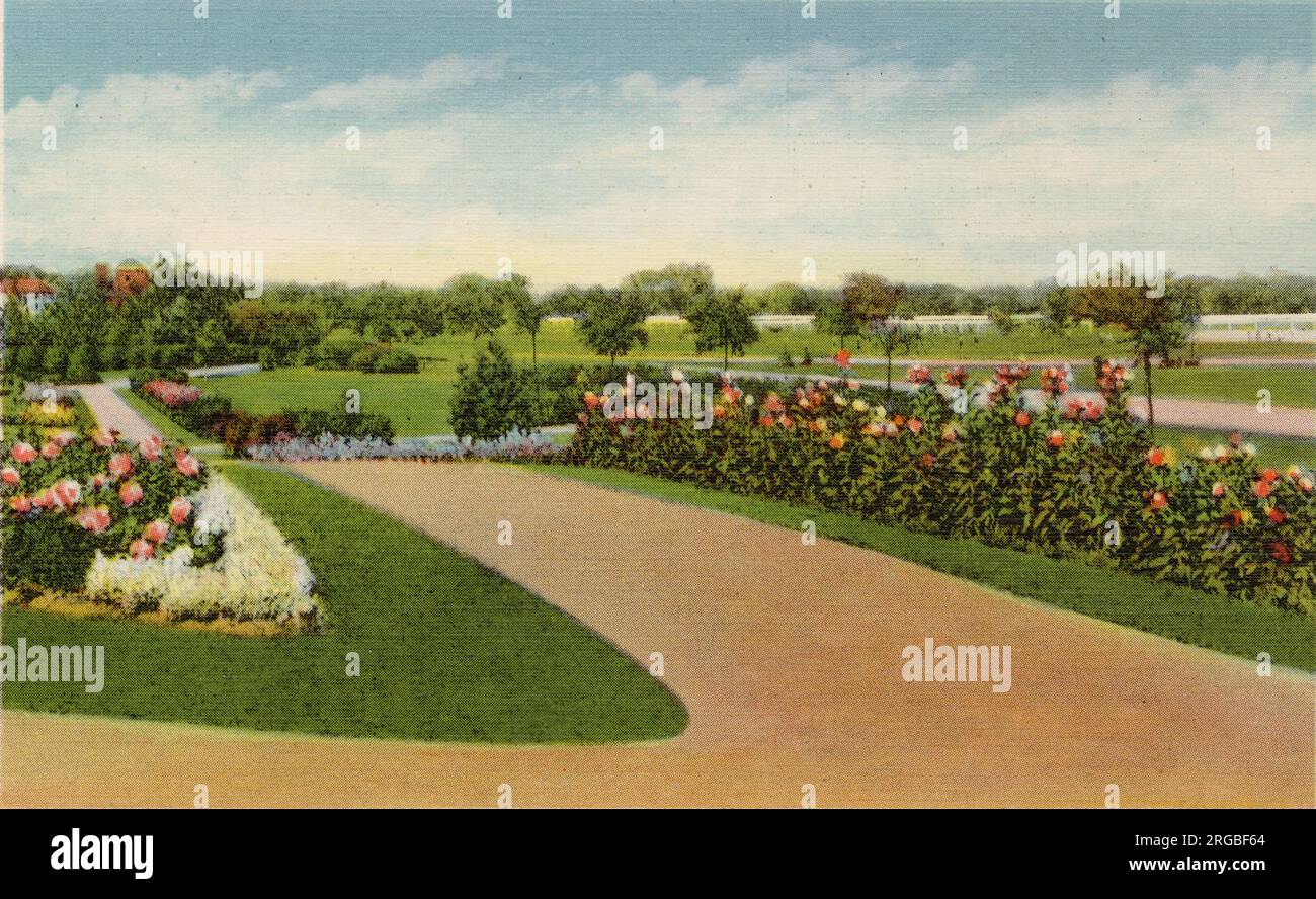 Soldiers' Field (looking south), Rochester, Minnesota, USA Stock Photo ...