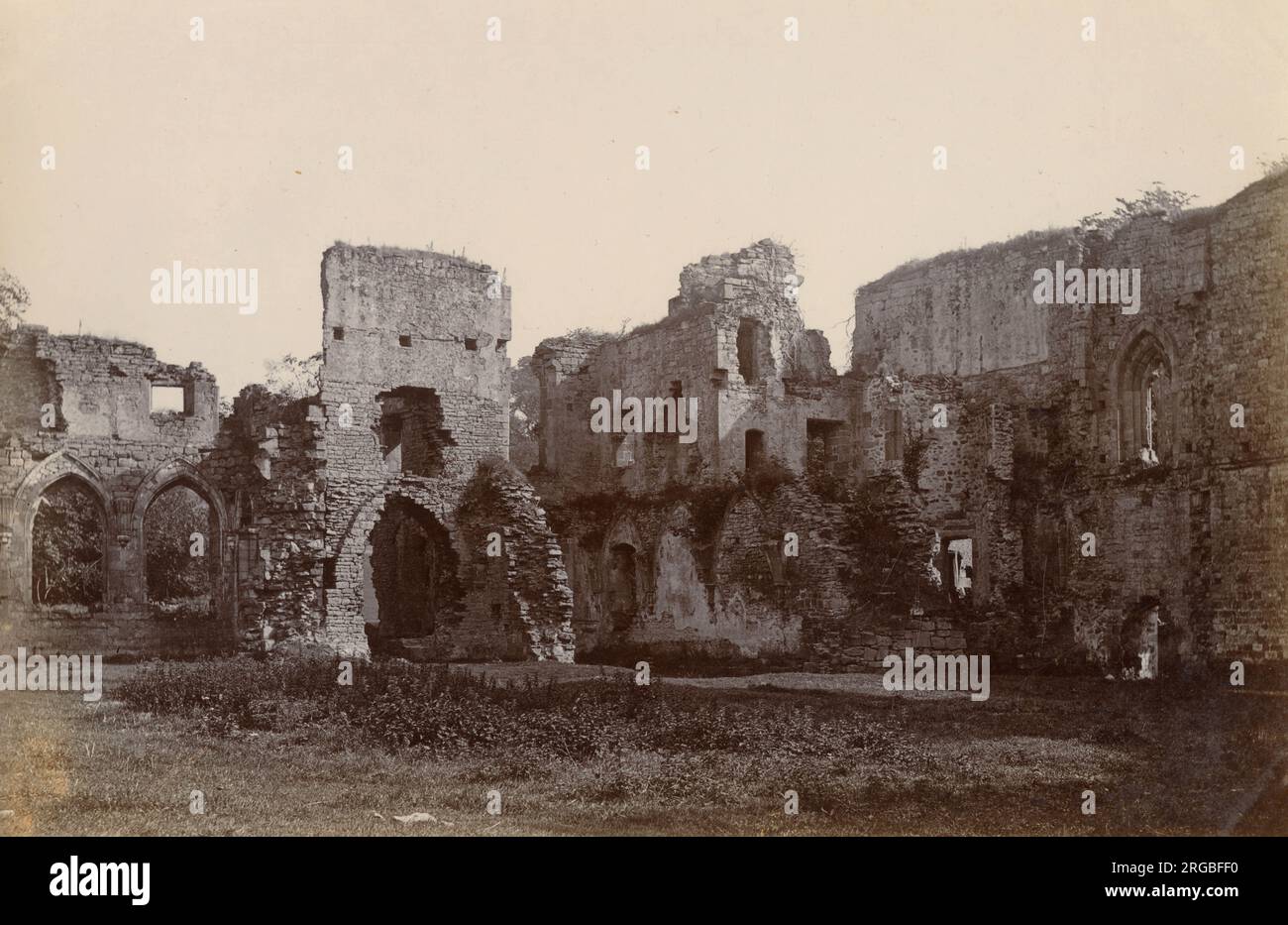 Ruined medieval building, North Wales Stock Photo - Alamy