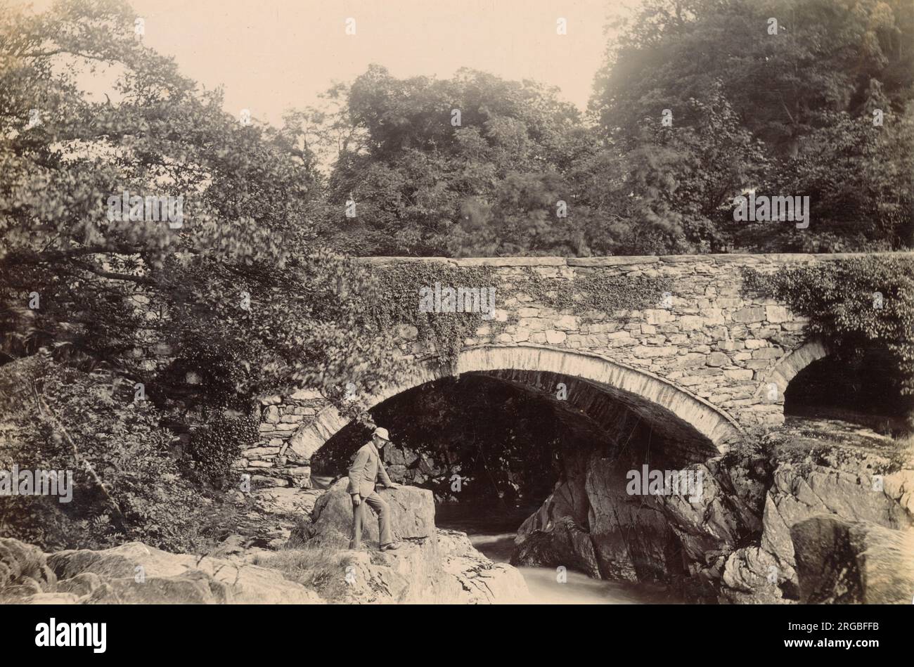 Stone bridge and River Greta, Ingleton, North Yorkshire Stock Photo - Alamy
