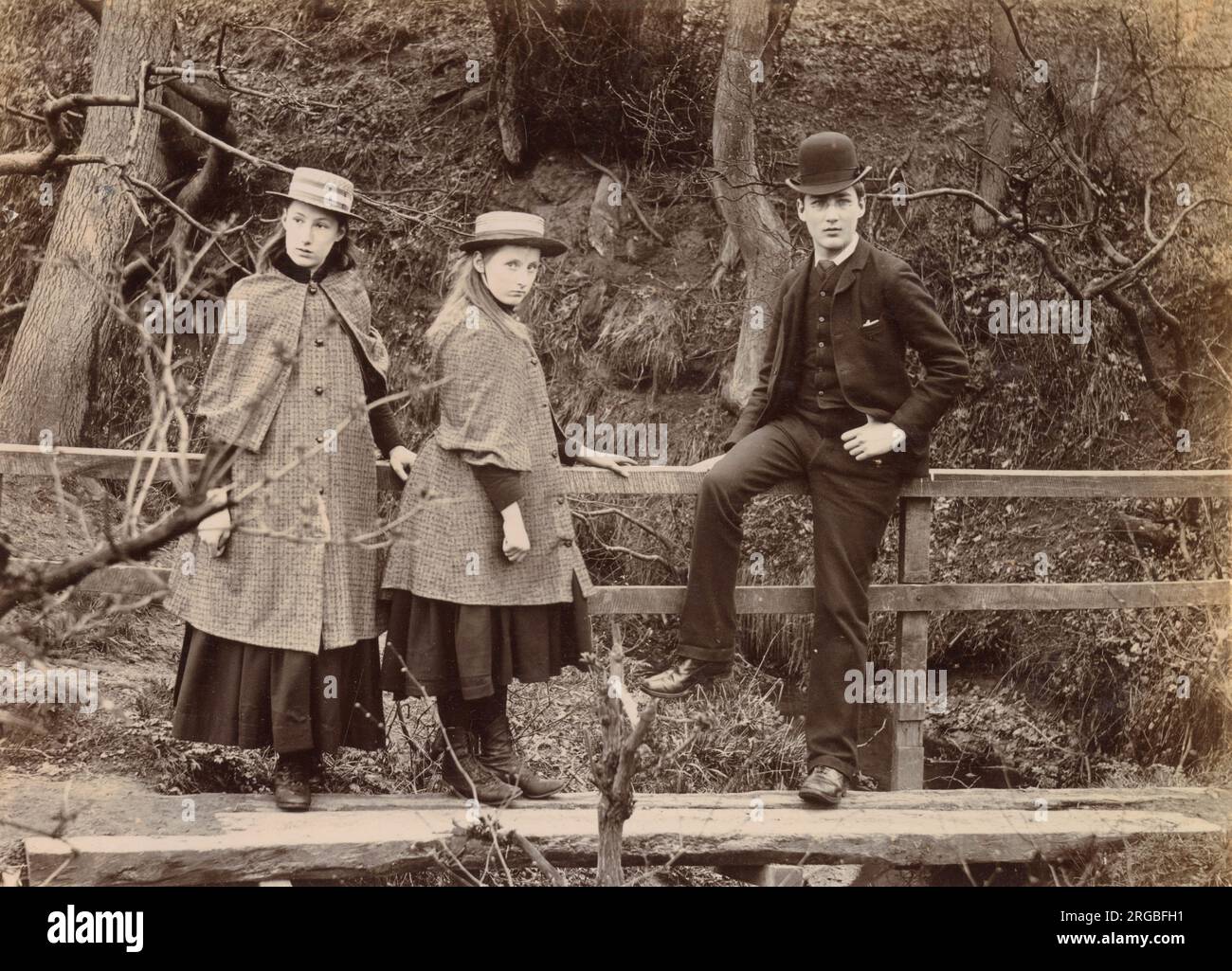 Woolfe family of The Clough, Hale, Bucklow, Cheshire - from left ...