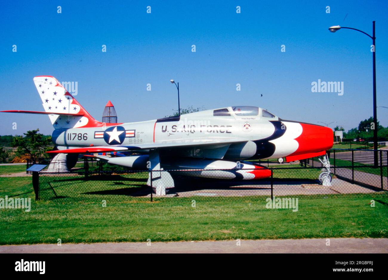Republic F-84F-30-RE Thunderstreak 51-1786, on display at Virginia Air ...