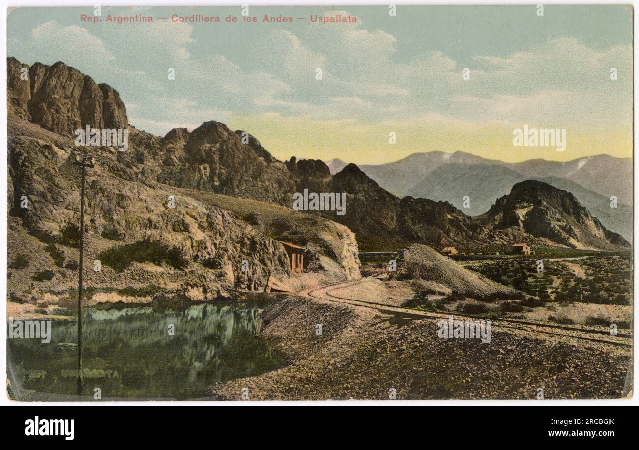 Uspallata, Andes, Mendoza Province, Argentina, South America, near the ...