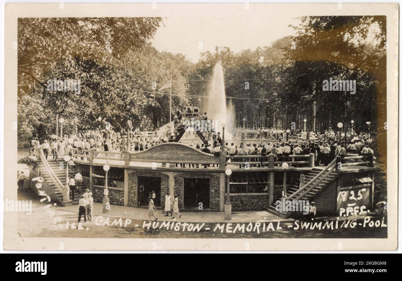 Camp Humiston memorial swimming pool, Pontiac, Illinois, USA Stock ...