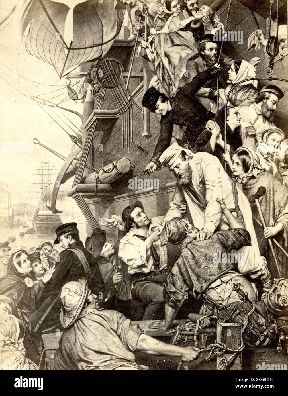 Home Again, families greeting soldiers as they return from fighting in ...