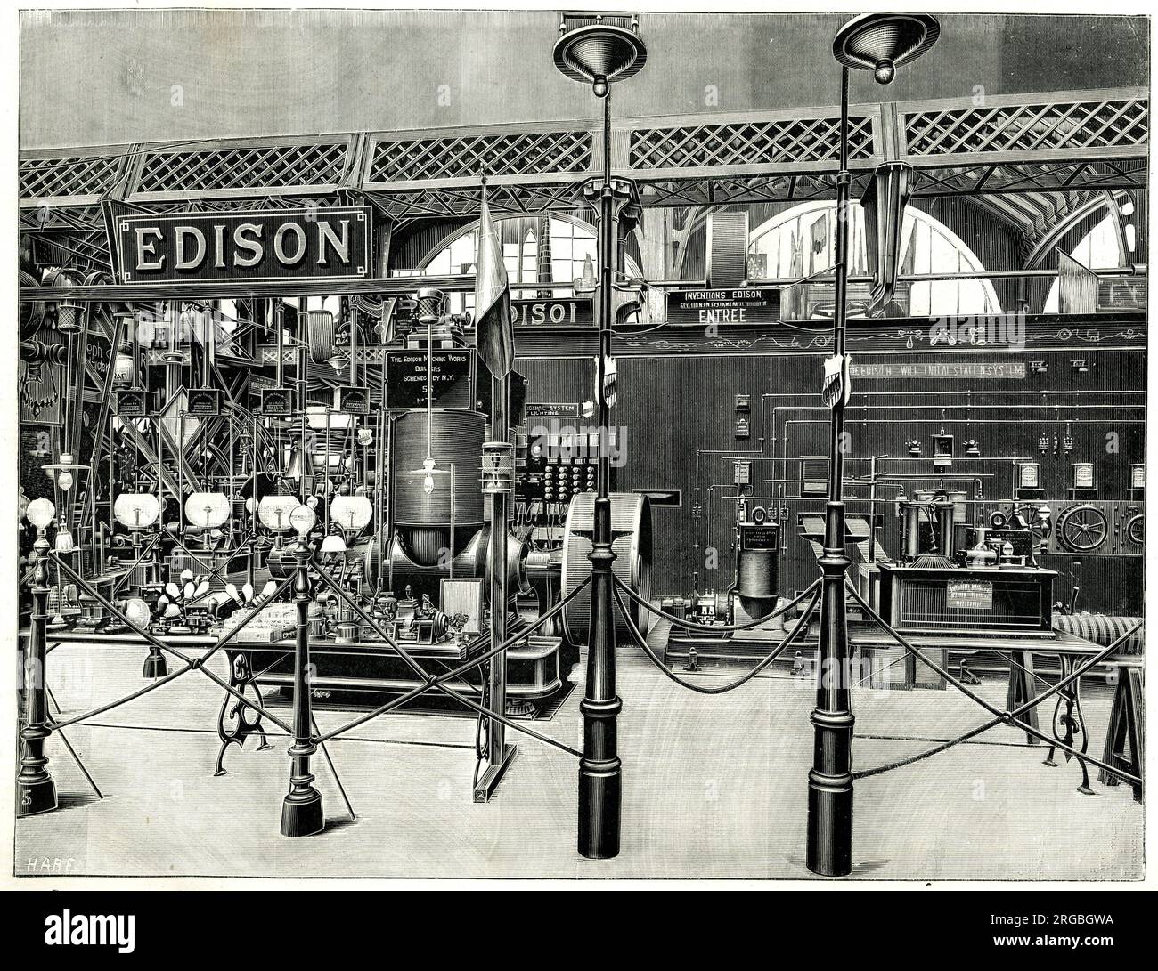 Edison Electric Lighting, United States Section of Universal Exhibition ...