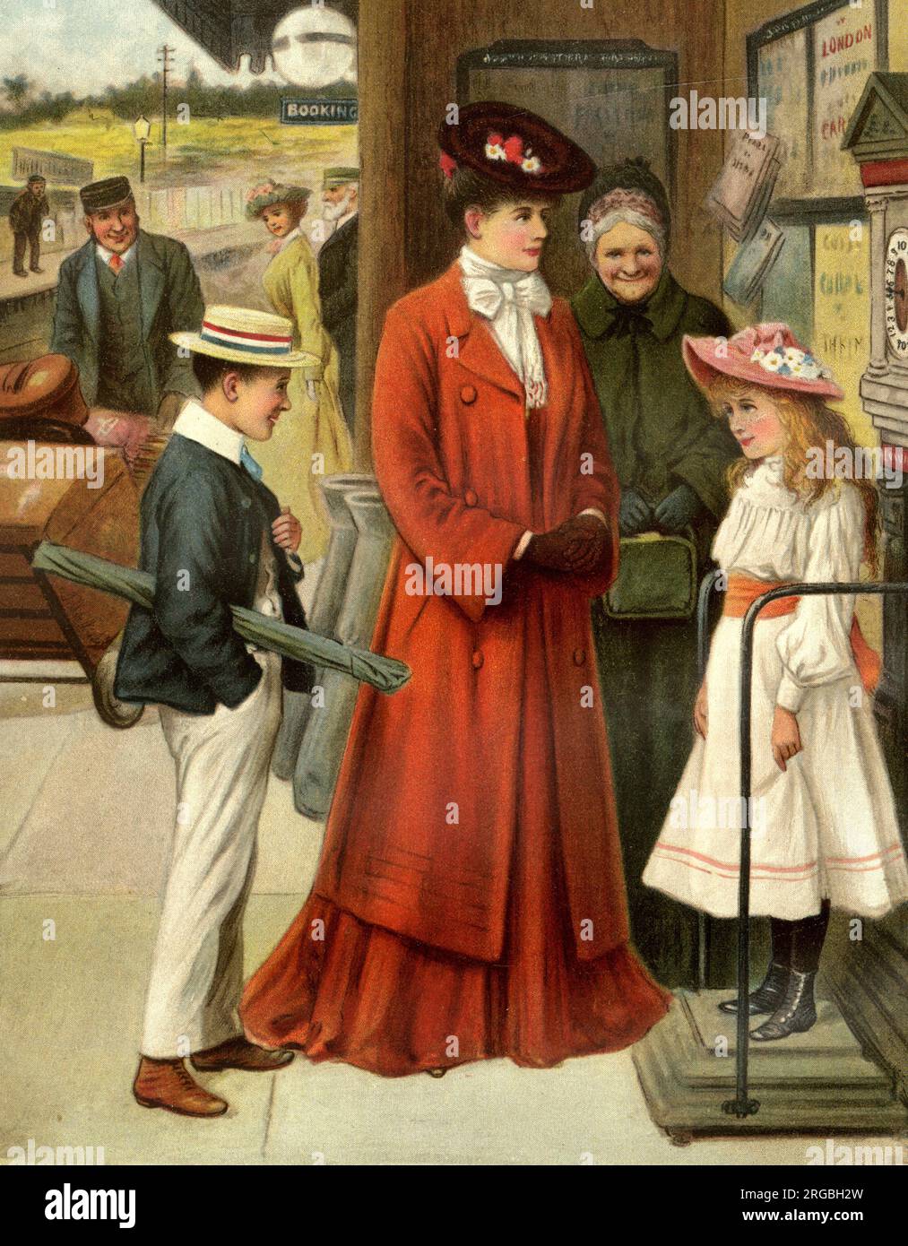 The Weighing Machine at the Railway Station Stock Photo - Alamy