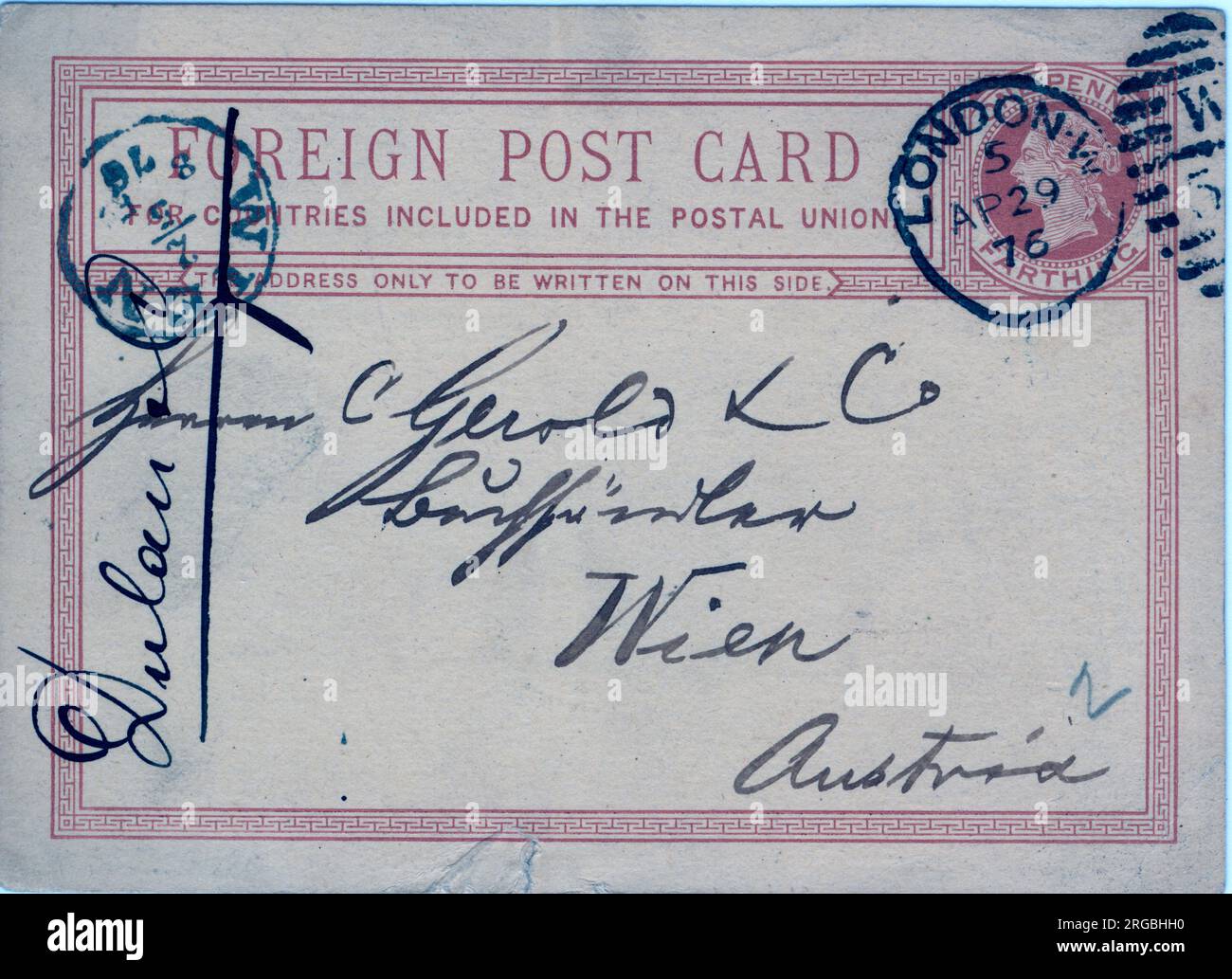 One penny stamp hi-res stock photography and images - Alamy