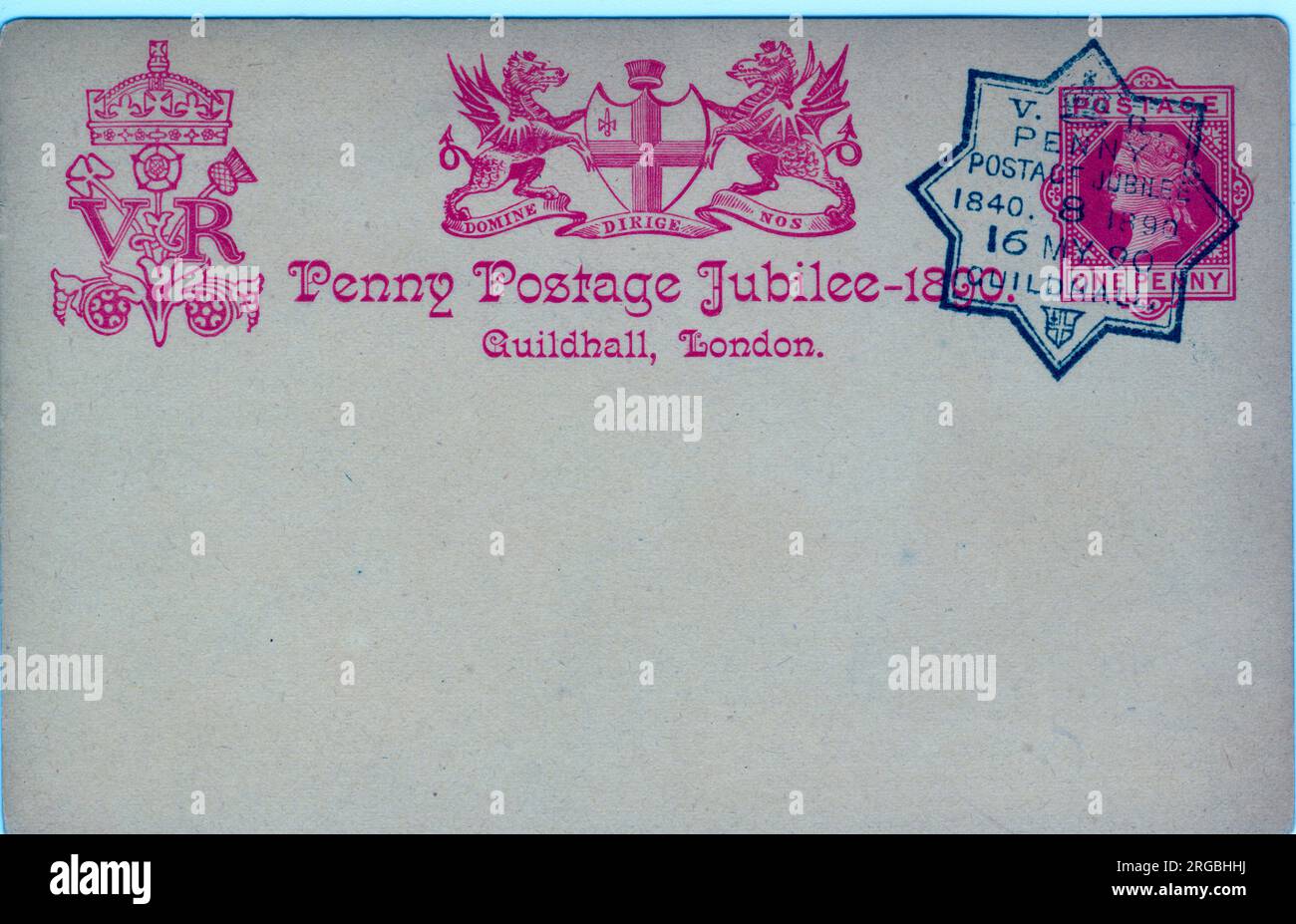 The Jubilee celebrations were held at the Guildhall. This card was ...