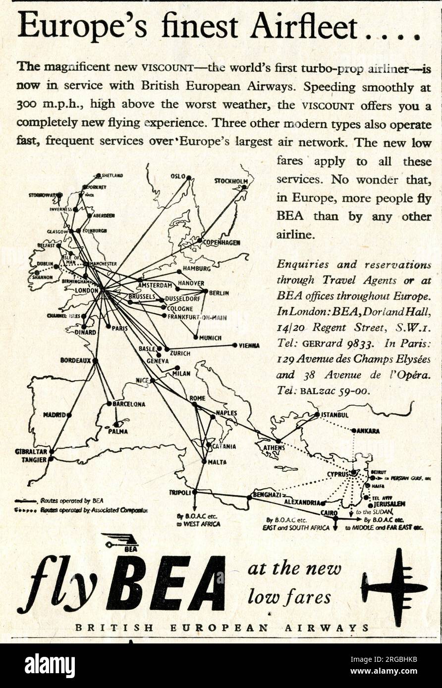 Europe map air routes hi-res stock photography and images - Alamy