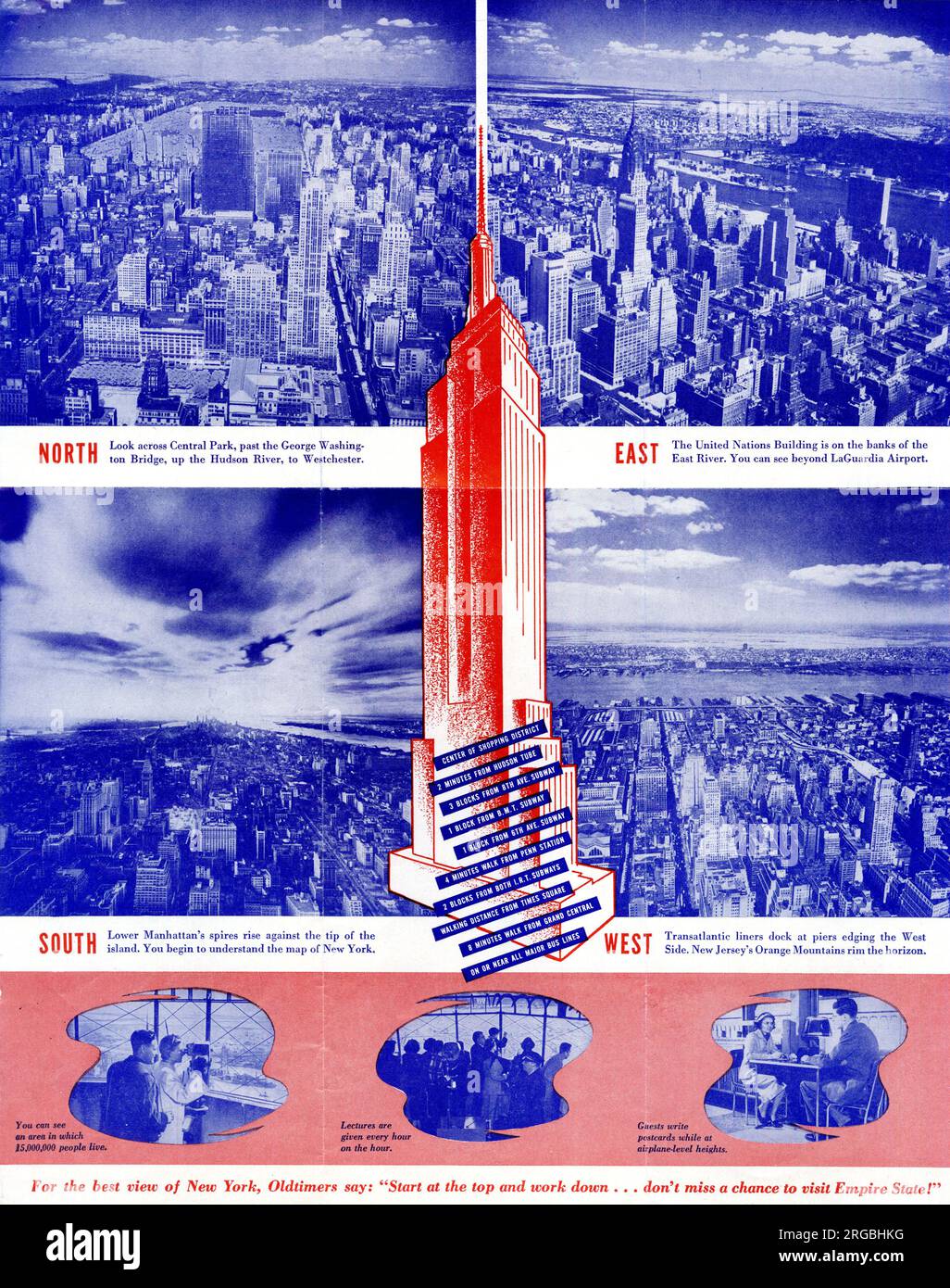 Empire State Building Observatories, publicity leaflet Stock Photo - Alamy Empire State Building Observatories, publicity leaflet Stock Photo - Alamy