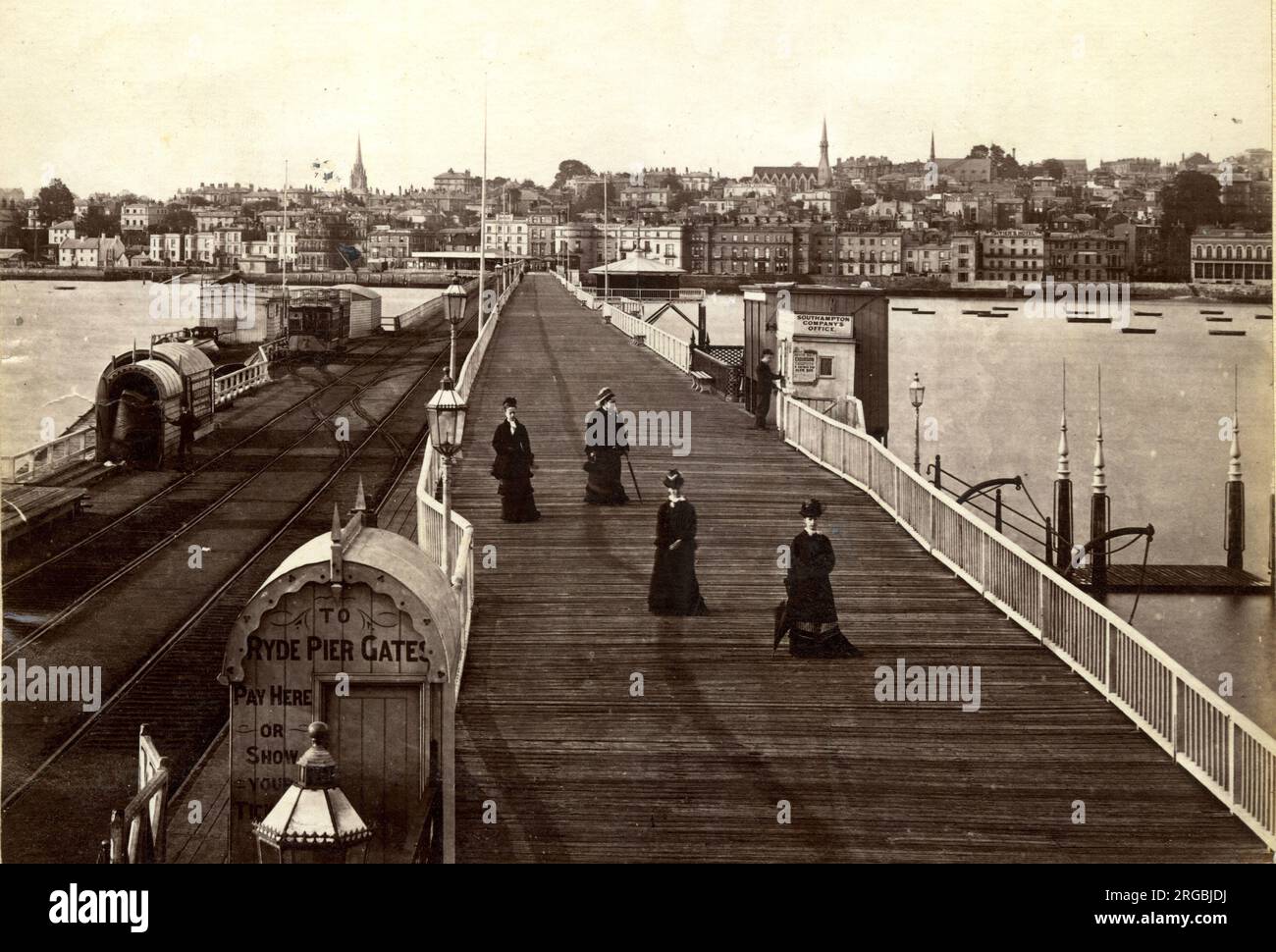 Ryde Pier, Isle of Wight Stock Photo - Alamy