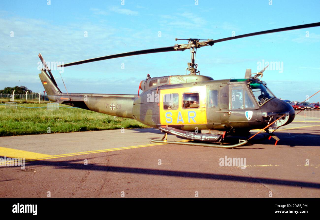 Luftwaffe - Dornier-Bell UH-1D 71+02 (msn 8162), of HTG64, at RAF Fairford on 20 July 1991 Stock ...