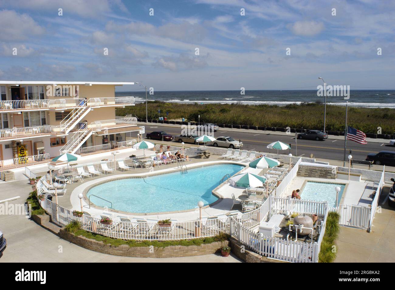 Trylon Beach Resort in North Wildwood, New Jersey Stock Photo - Alamy