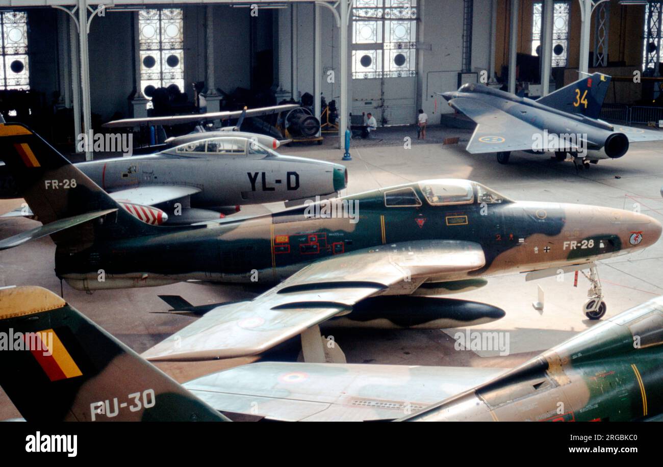 Republic RF-84F Thunderflash FR-28 (msn 51-1945), ex Belgian Air Force ...