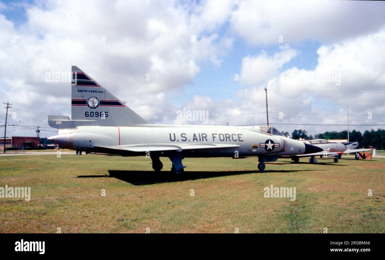 Convair F-102A-55-CO Delta Dagger 56-0985. on display, at McEntire ANGB ...