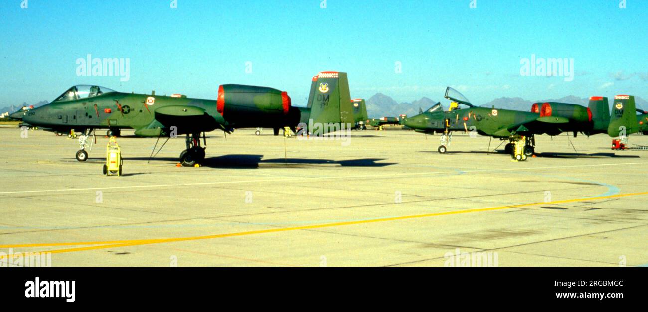 United States Air Force (USAF) - The A-10 flight-line, at Davis-Monthan ...