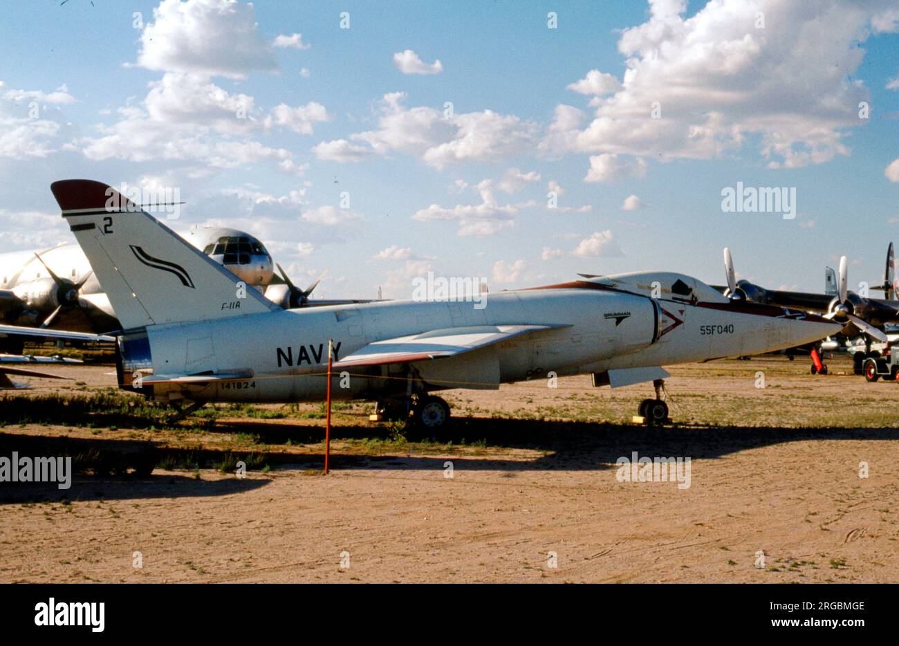Grumman F-11A Tiger 141824 (msn 141), on display at Pima Air and Space ...