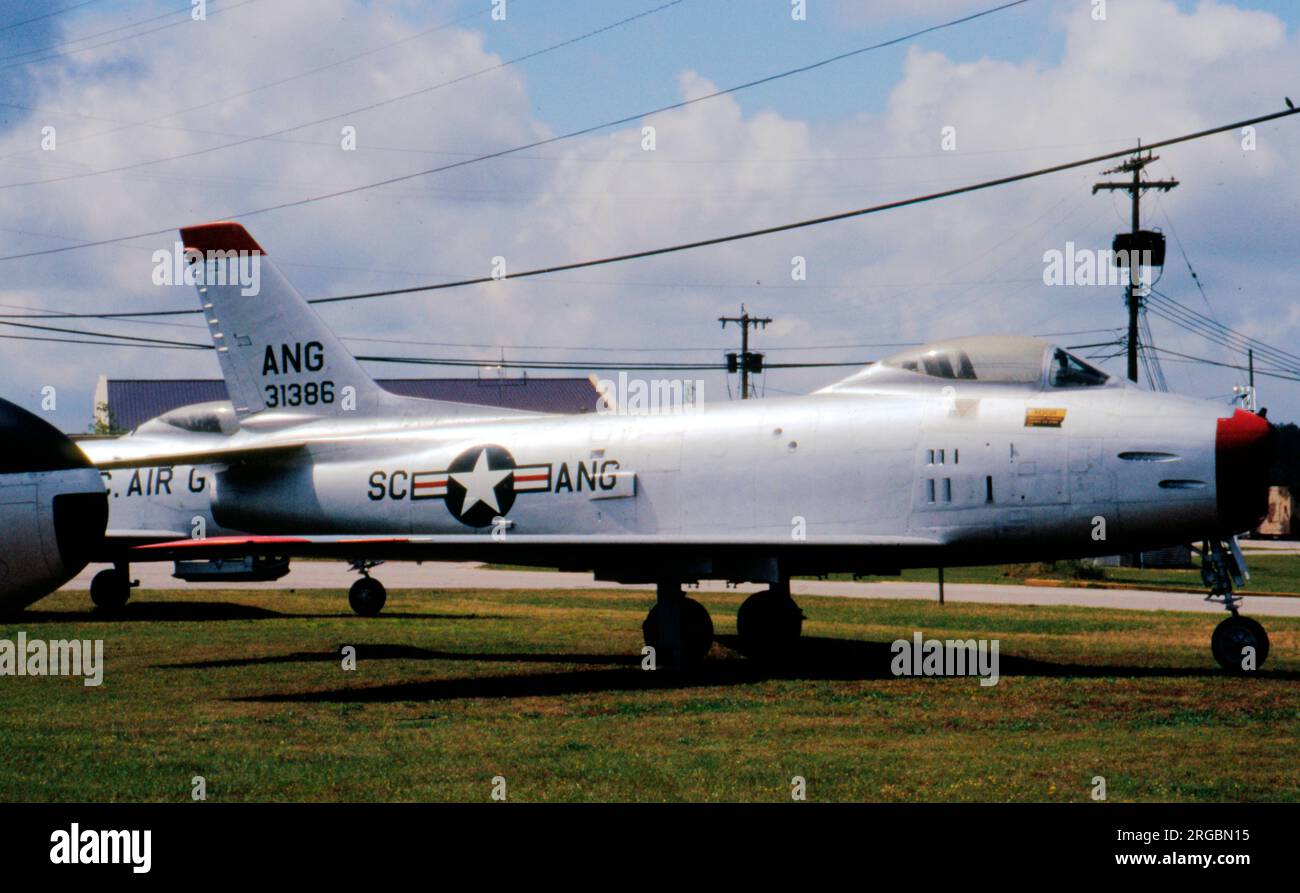 North American F-86H-10-NH Sabre 53-1386 (MSN 203-158), on display at ...