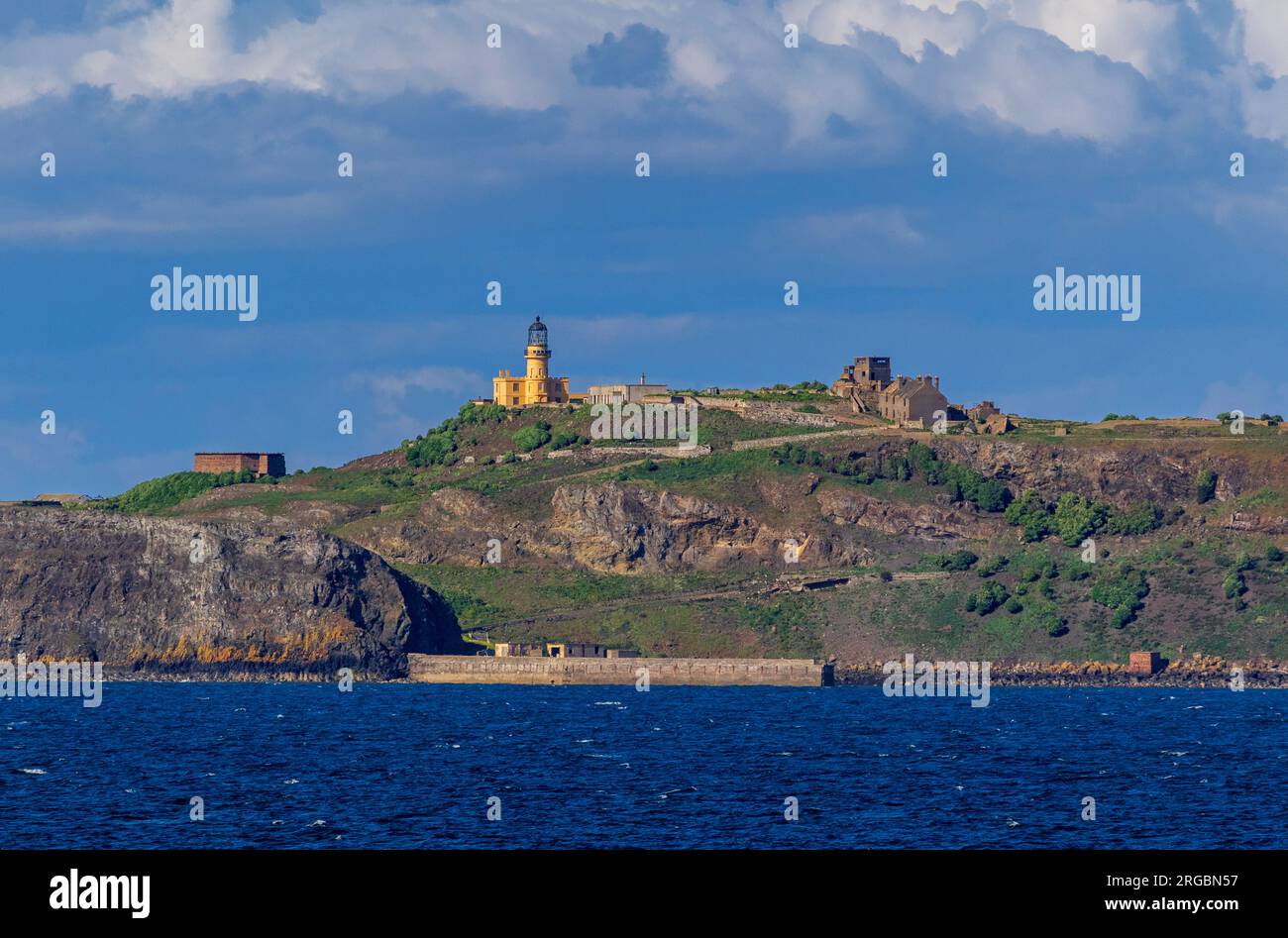 Inchkeith Lighthouse, Leith, Edinburgh, Scotland, United Kingdom Stock ...