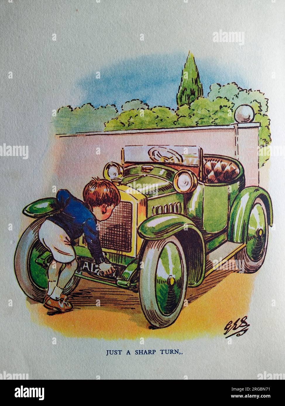 The Motor Picture Book, Just a Sharp Turn Stock Photo - Alamy