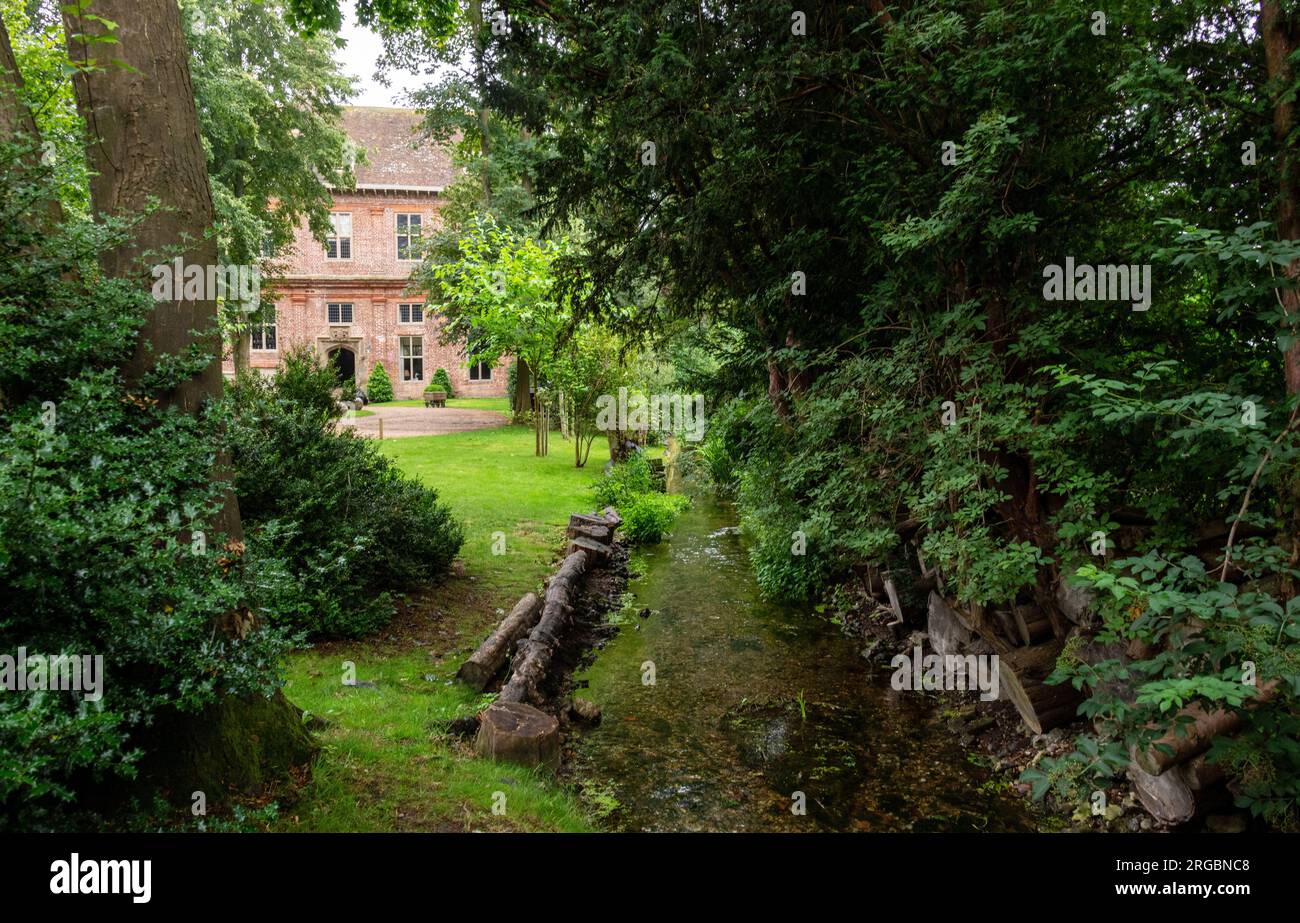 The Pig Hotel and gardens at Bridge Place near Canterbury, Kent Stock ...