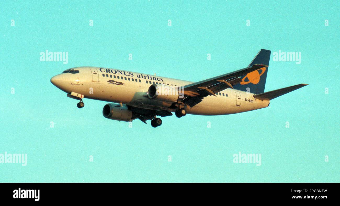 Boeing 737-33A SX-BBT (msn 25011, line number 2012), of Cronus Airlines ...