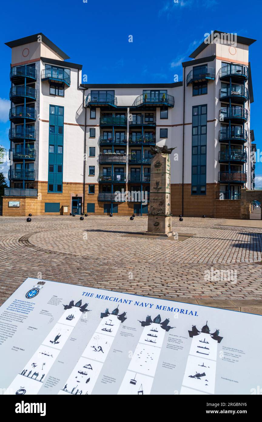 Scottish Merchant Navy Memorial, Leith, Edinburgh, Scotland, United ...