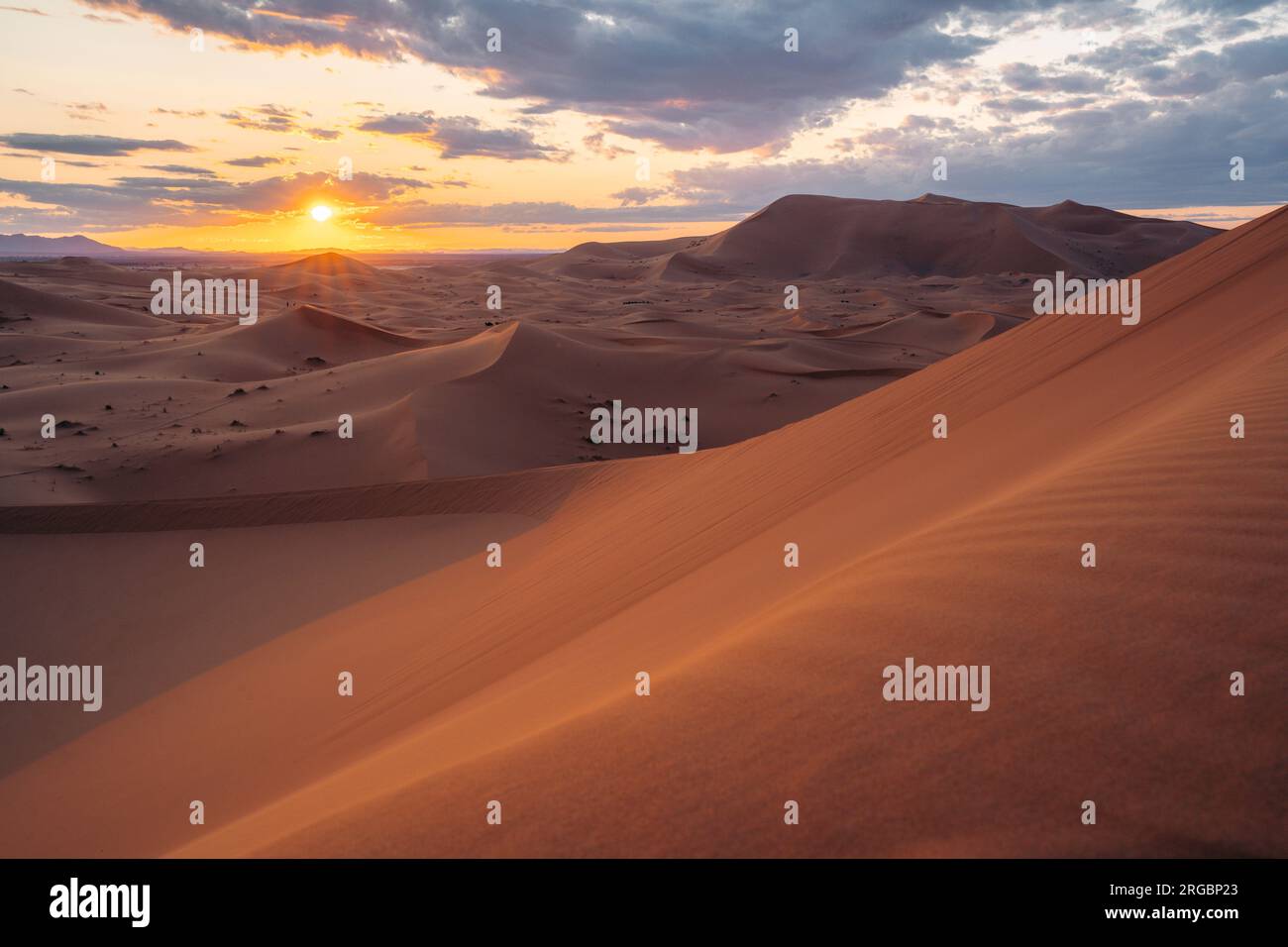 Sahara Morocco: Majestic desert expanse, offering golden dunes ...