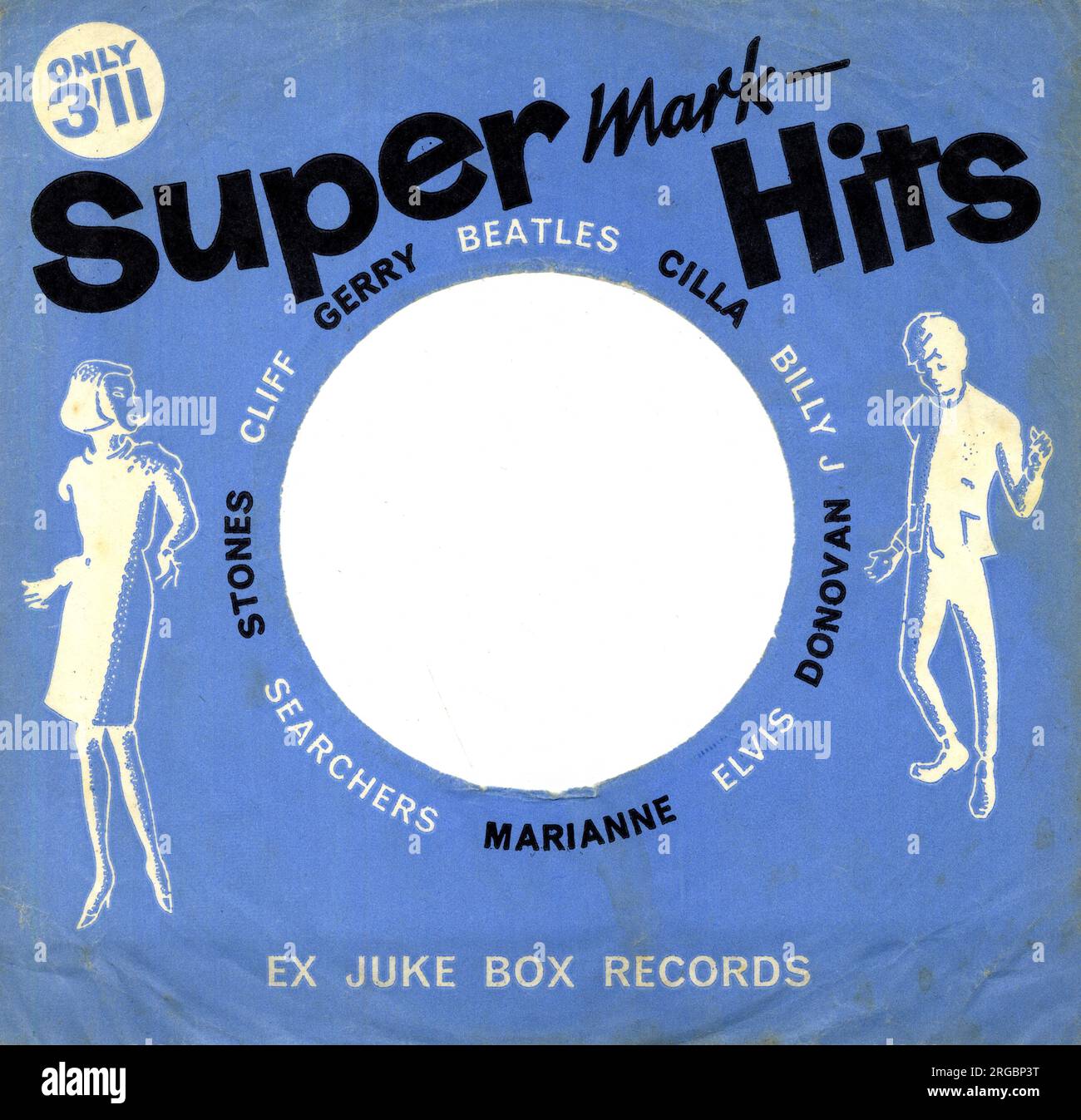 Ex Juke Box Records, single record sleeve 45rpm Stock Photo - Alamy