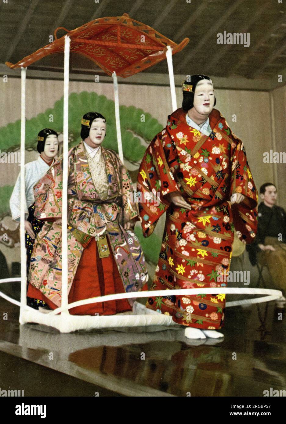Scene from the Japanese Noh Drama, Eguchi - the yokyoku (noh song ...