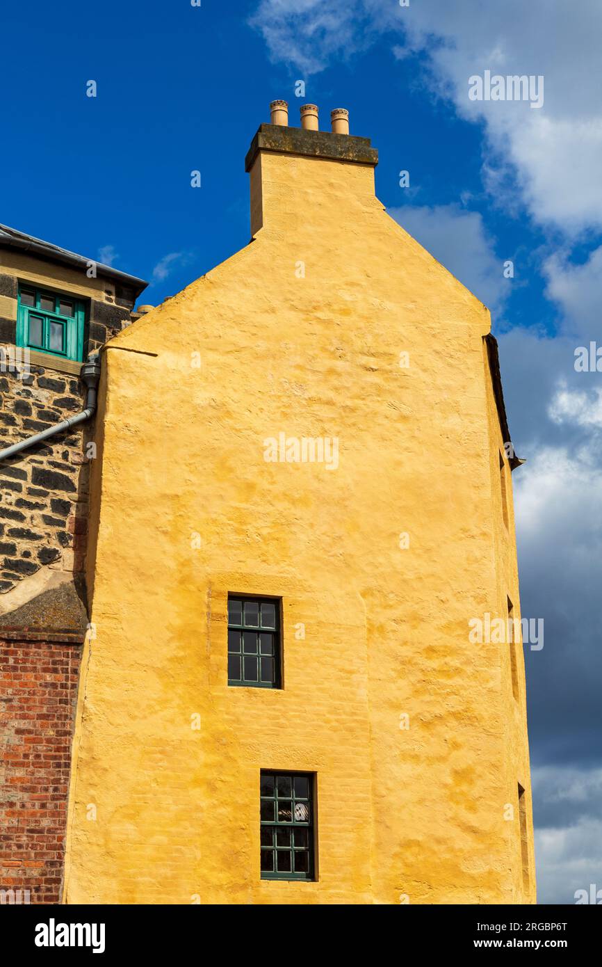 Historic buildings on Water of Leith, Edinburgh, Scotland, United ...