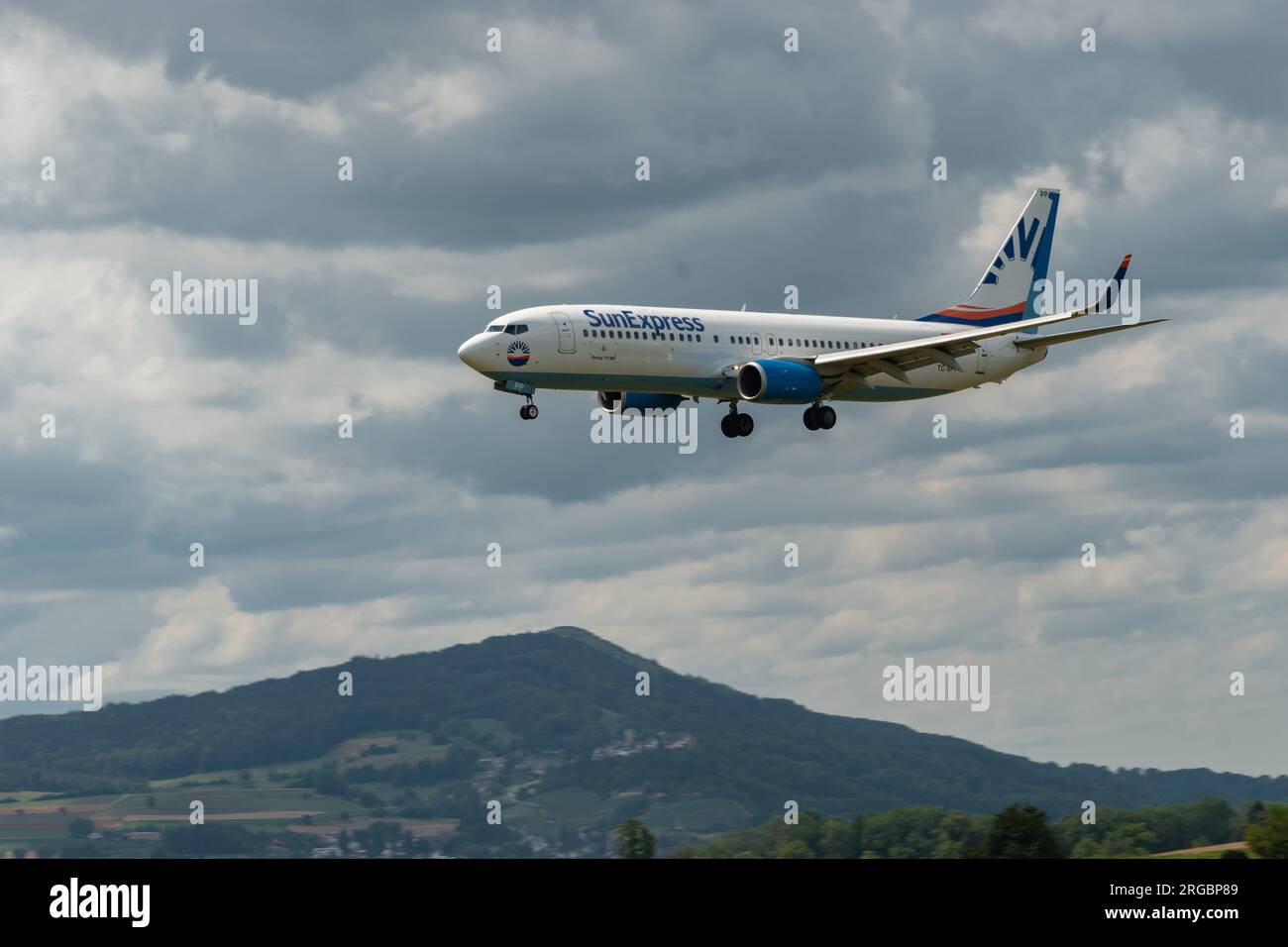 Zurich, Switzerland, July 13, 2023 TC-SPP Sun Express Boeing 737-8MA ...