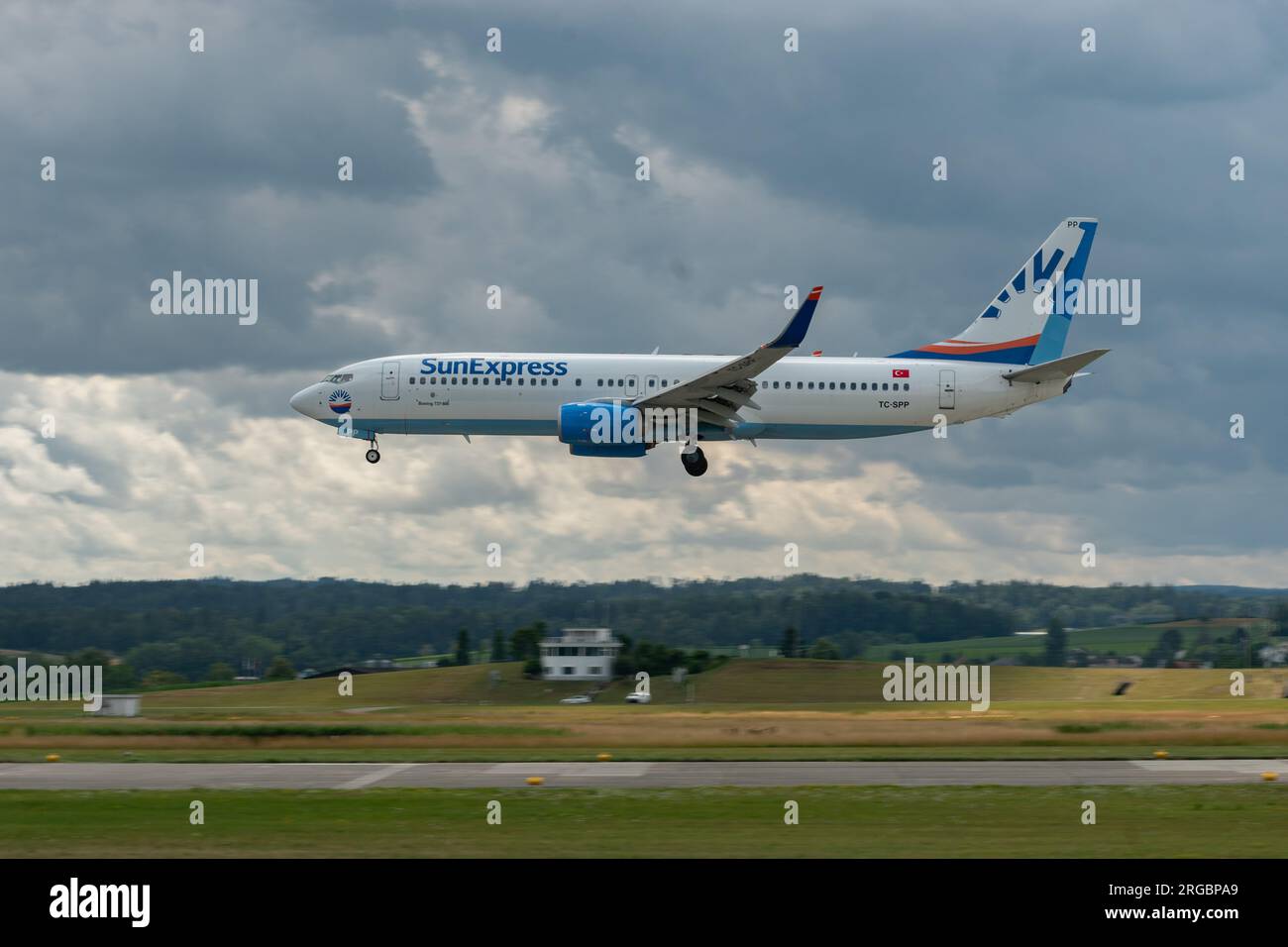 Zurich, Switzerland, July 13, 2023 TC-SPP Sun Express Boeing 737-8MA ...