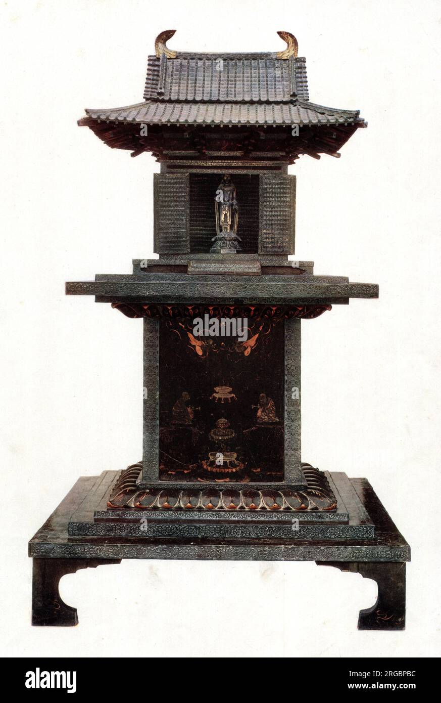 Tamamushi Zushi, Japanese Miniature Temple, Horyuji Temple, near Nara ...